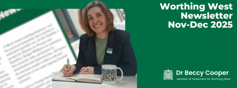 Newsletter Nov - Dec 2025 - Dr Beccy Cooper – MP for Worthing West